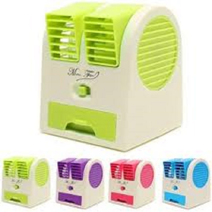 Air Conditioner Shaped Mini Double Cooler Fan & Fragrance - Cut Price BD