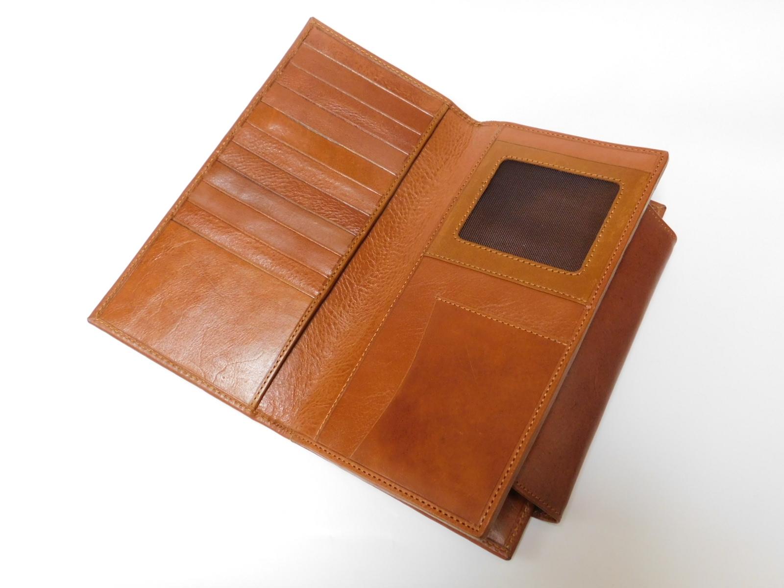 Brown Leather Long Purse For Unisex - Cut Price BD