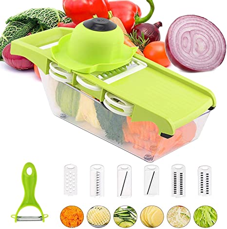 Mandoline Slicer Adjustable Thickness Vegetable Slicer, Fruit Slicer ...