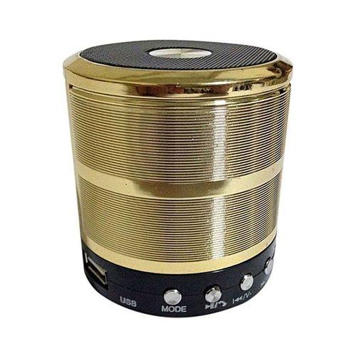WS-887 - Mini Bluetooth Speaker – Golden - Cut Price BD