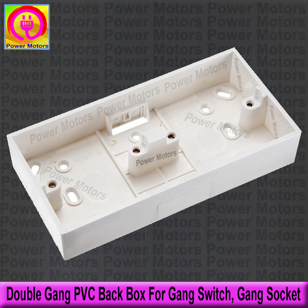 Double Gang PVC Back Box For Gang Switch, Gang Socket - Cut Price BD