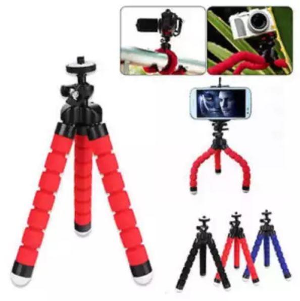 Mobile Phone Camera Flexible Octopus Tripod Holder Mount Stand - Cut ...