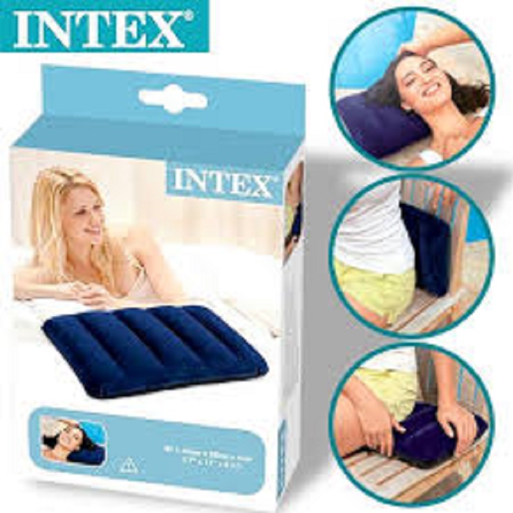 Intex 68672 Inflatable Downy Pillow Travel Camping - Cut Price BD