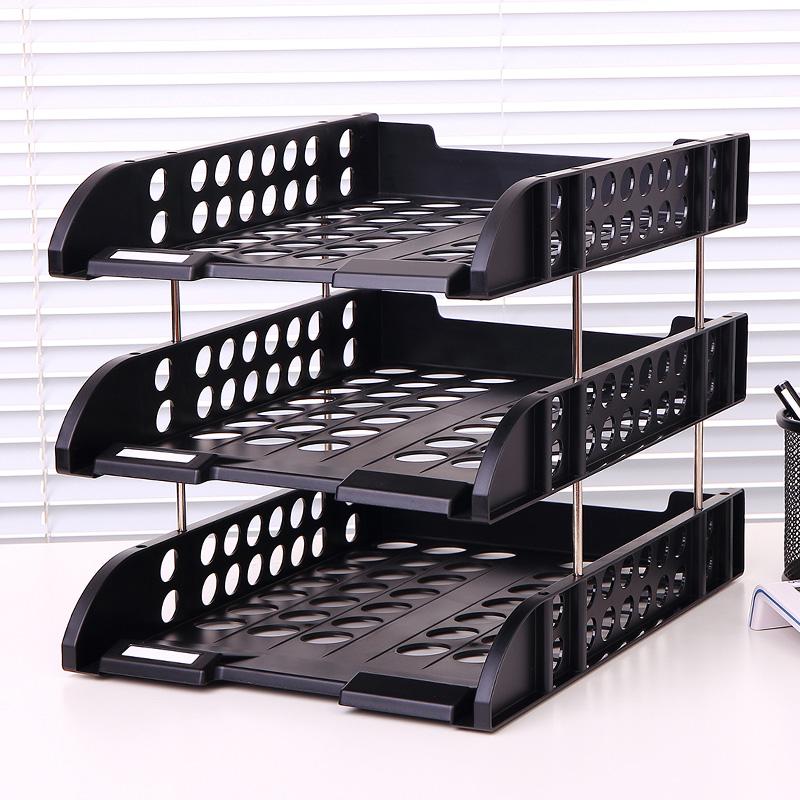 Deli 3 Layer File Tray-Black - Cut Price BD