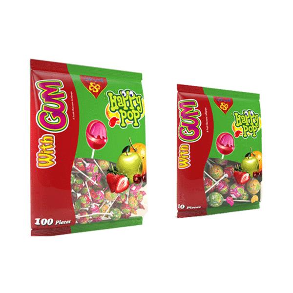 Al Seedawi Happy Loly Pop With Gum - 100x11gm - Cut Price BD