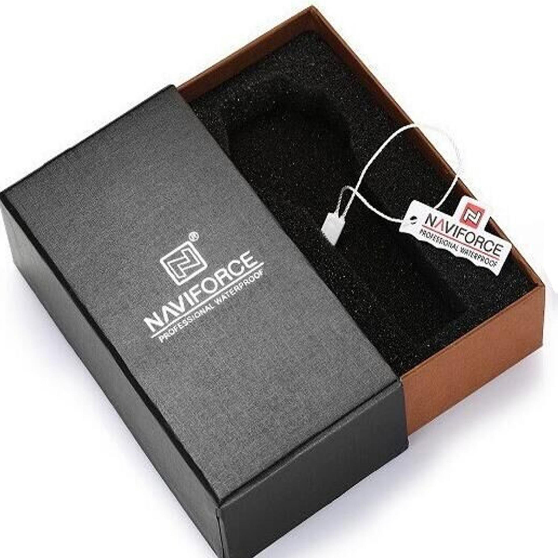 NAVIFORCE NF002 ORIGINAL BLACK WATCH BOX - BLACK - Cut Price BD