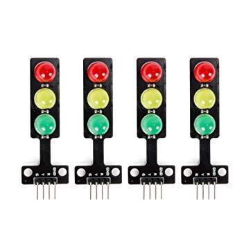 Mini 5V Traffic Light LED Display Module for Arduino Red Yellow Green ...