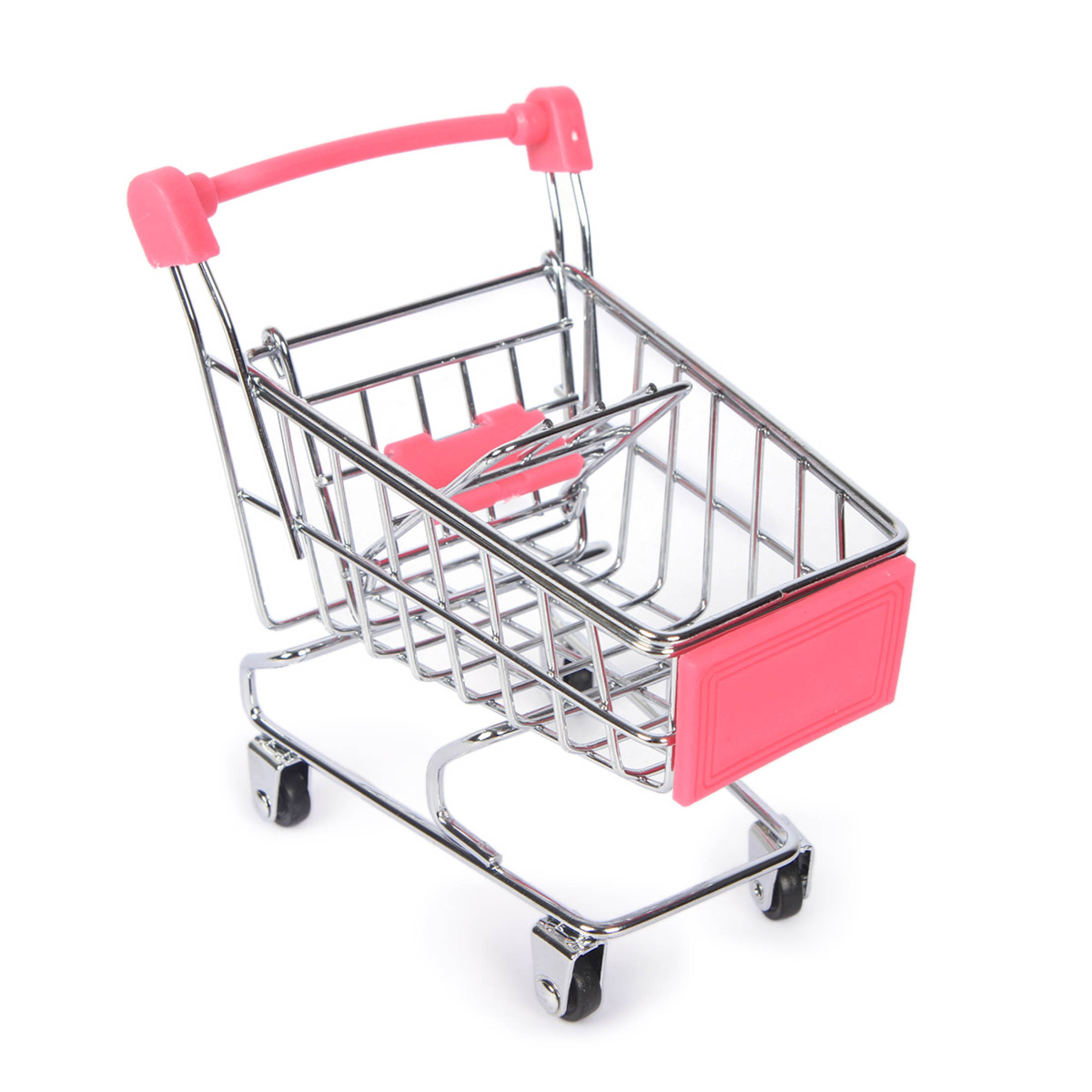 Creative Supermarket Mini Shopping Cart Trolley Metal Simulation Kid ...