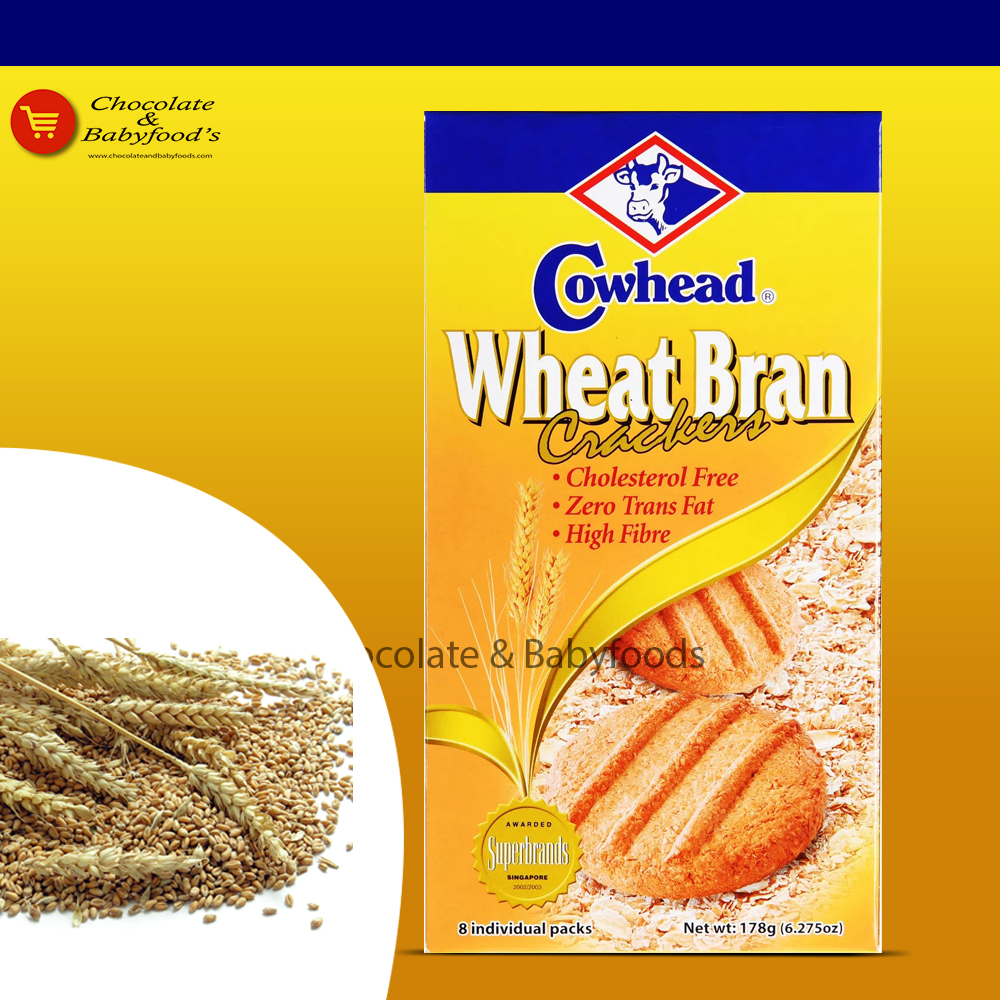 Cowhead Wheat Bran Crackers 178g