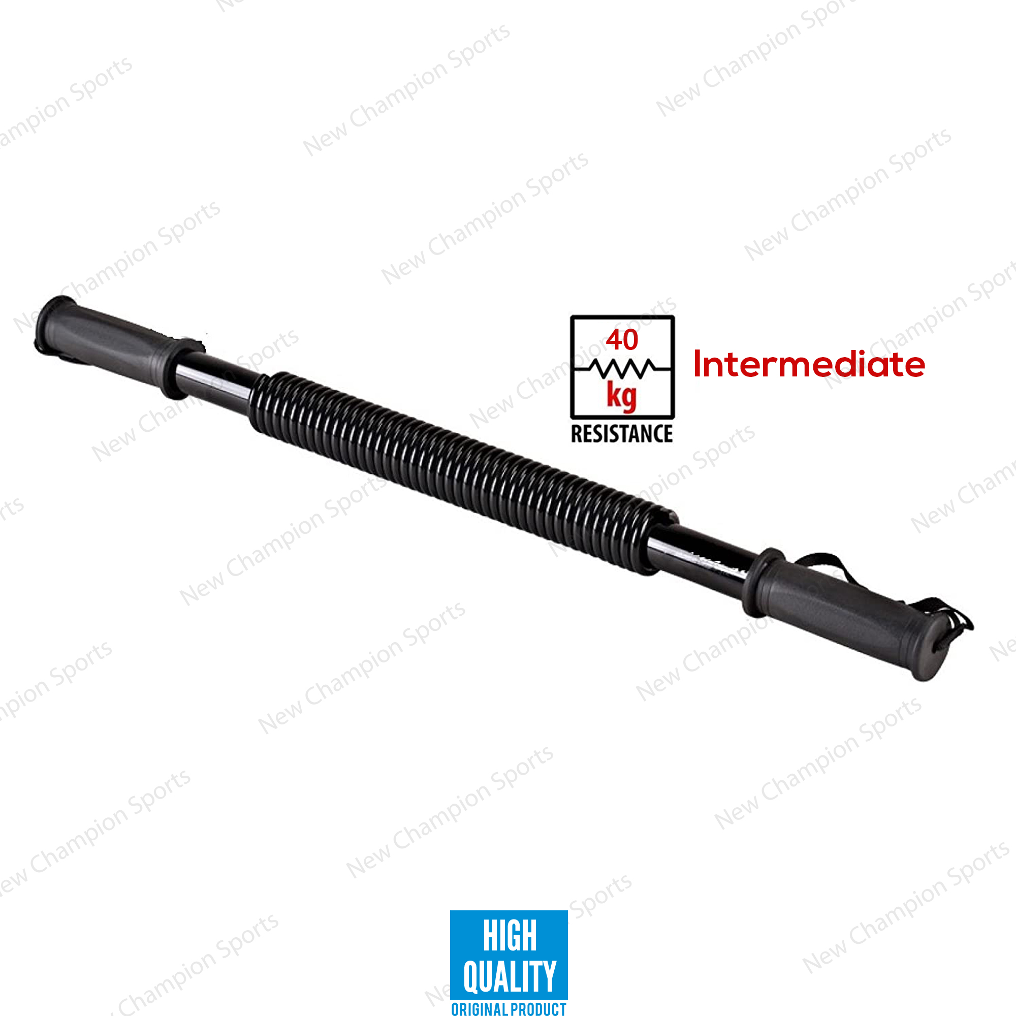 40 kg Power Twister Bar Arm Shoulder Builder Spring Exercise Chest and ...