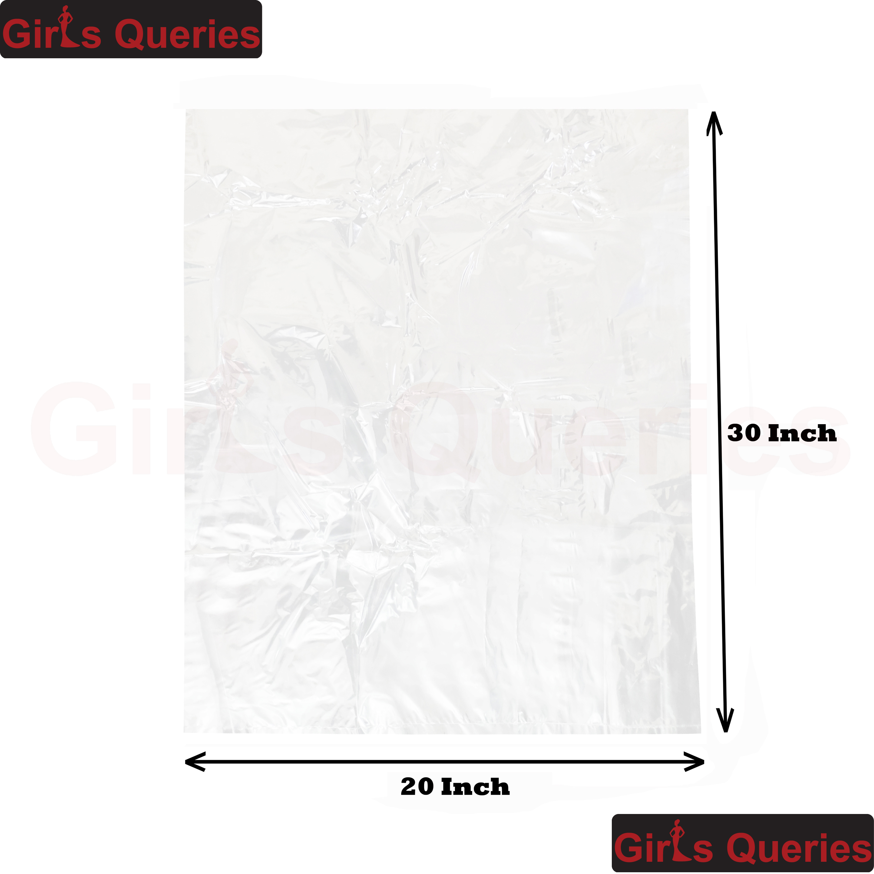 Crystal clear Plastic poly Bag 20x30 inch 10 pcs High Quality ...