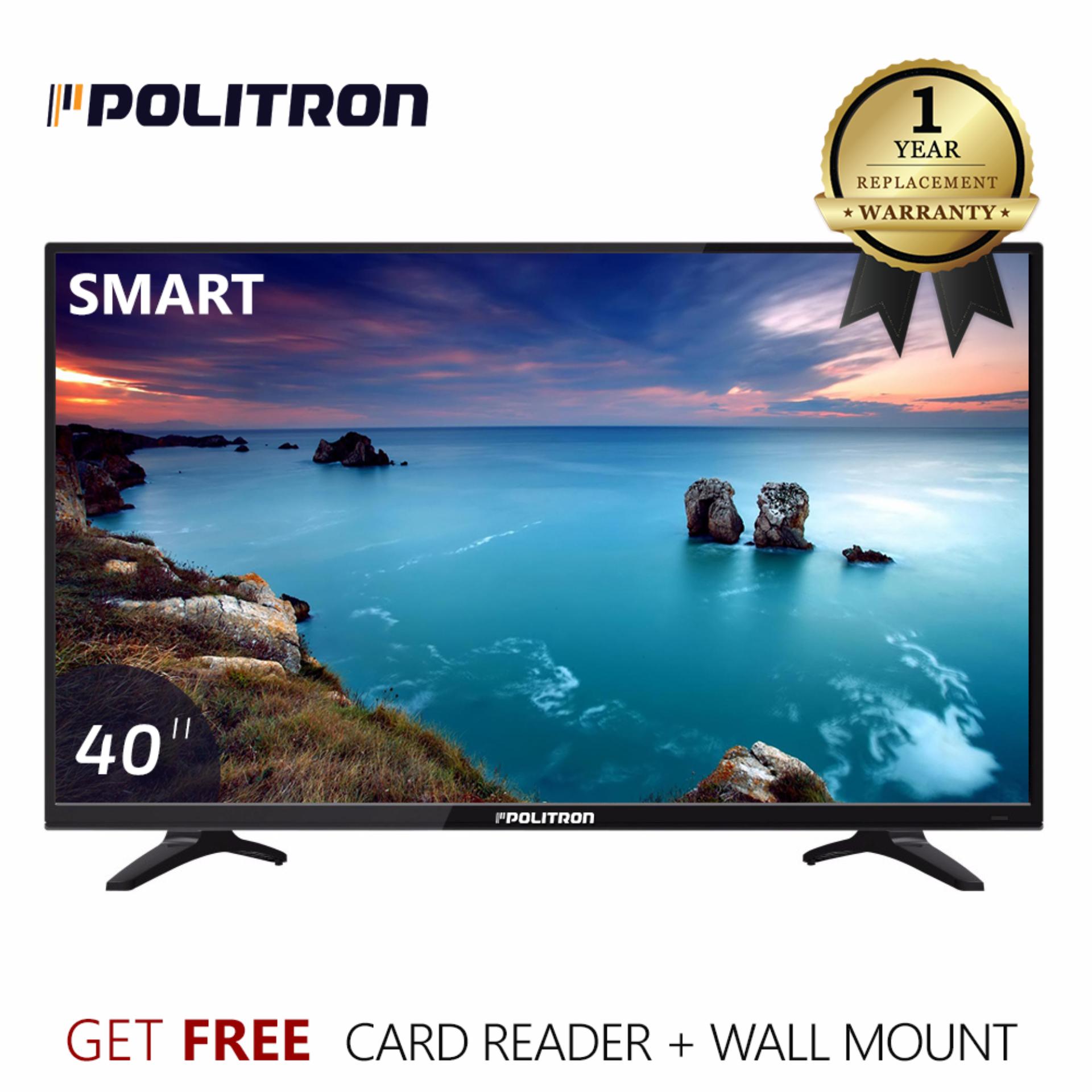 Politron Android Smart HD LED TV - 40 '' Black - Cut Price BD