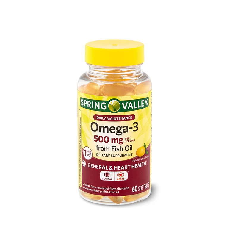 Spring Valley Omega-3 Fish Oil 500mg