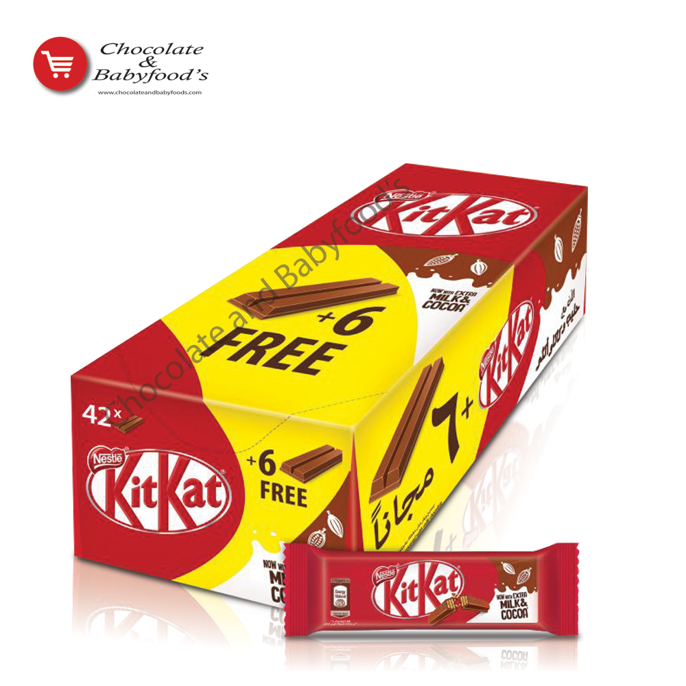 KitKat 2 Fingers Original 36+6 pc's Box - Cut Price BD