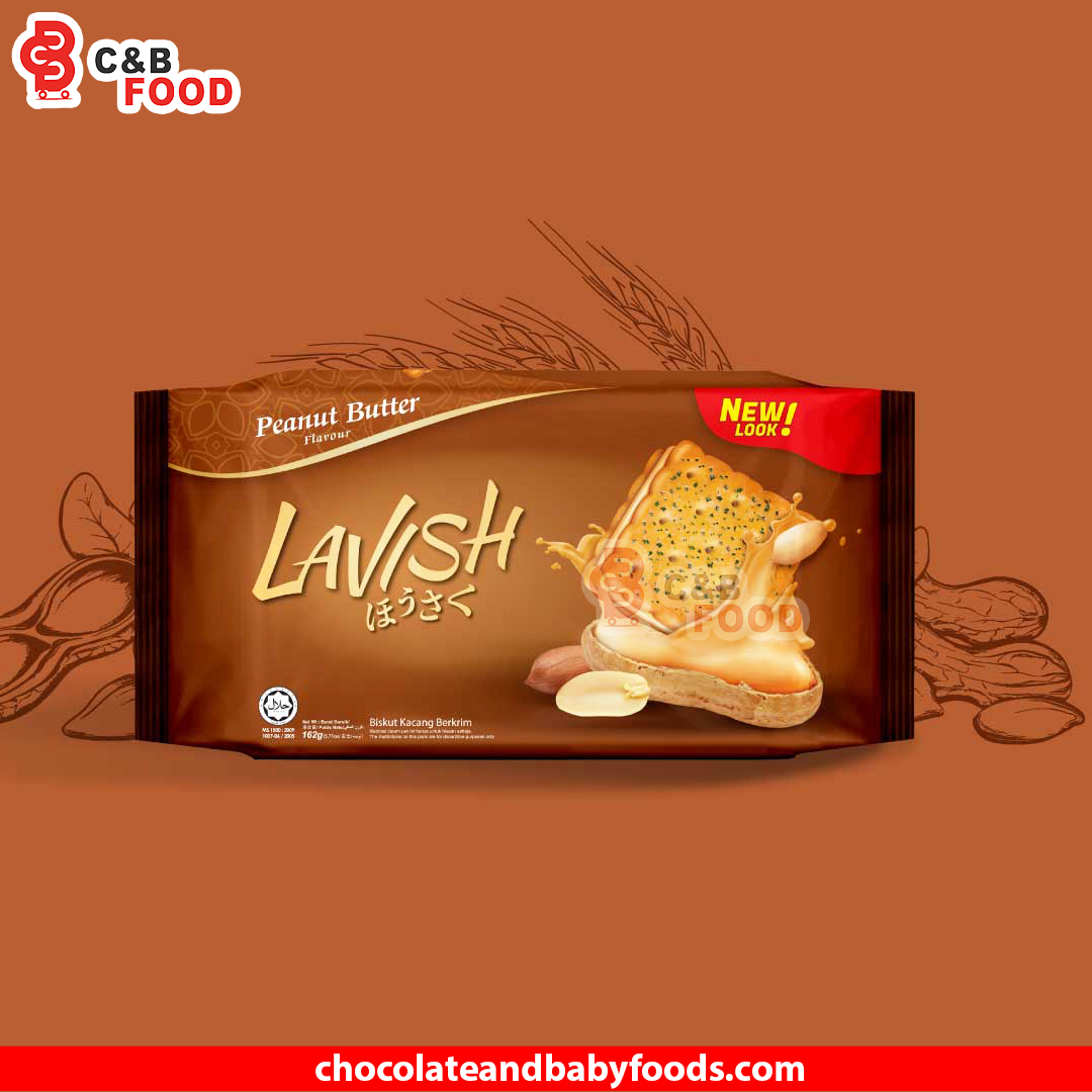 Peanut Butter Sandwich Lavish Biscuits 162G - Cut Price BD