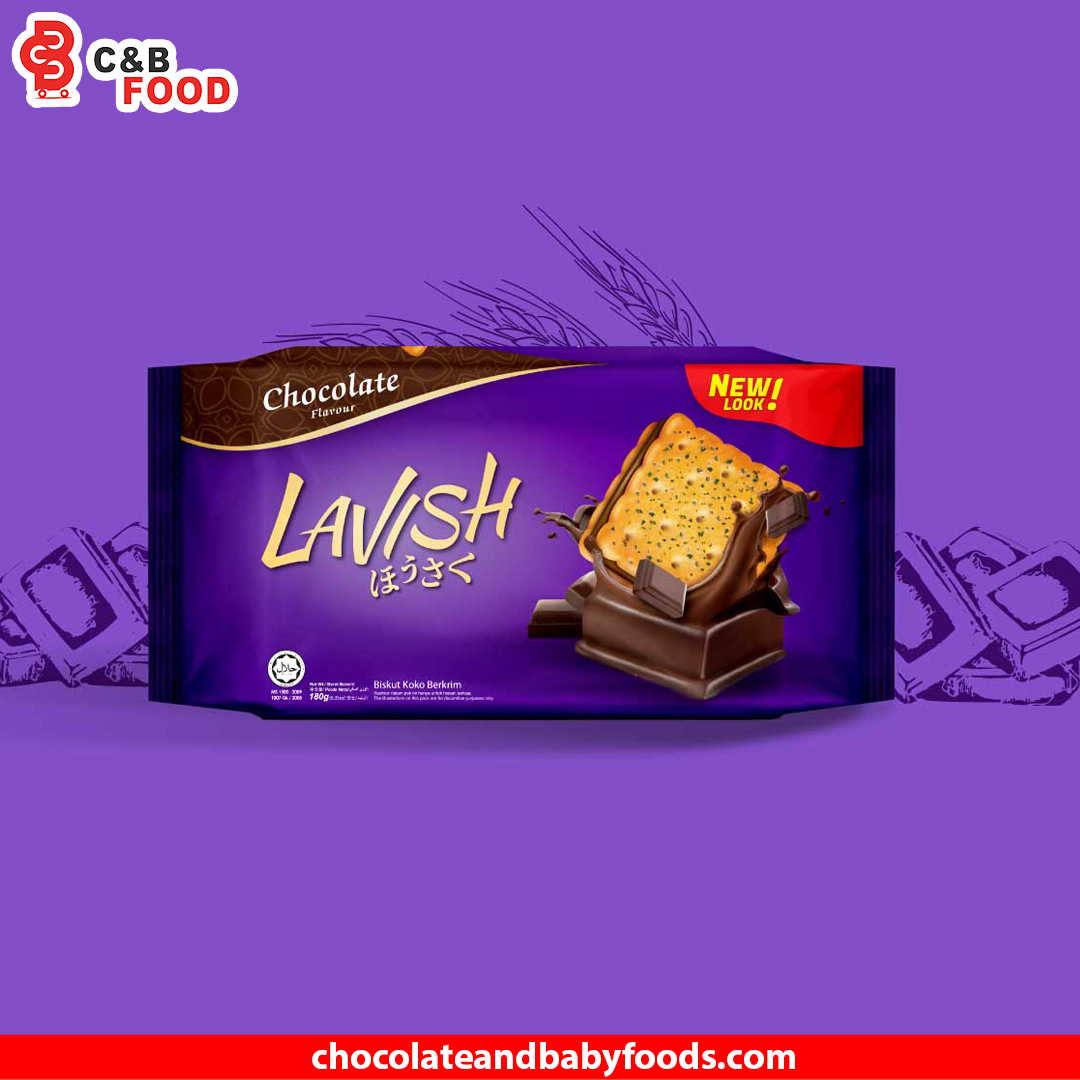 Chocolate Sandwich Lavish Biscuits 180G - Cut Price BD