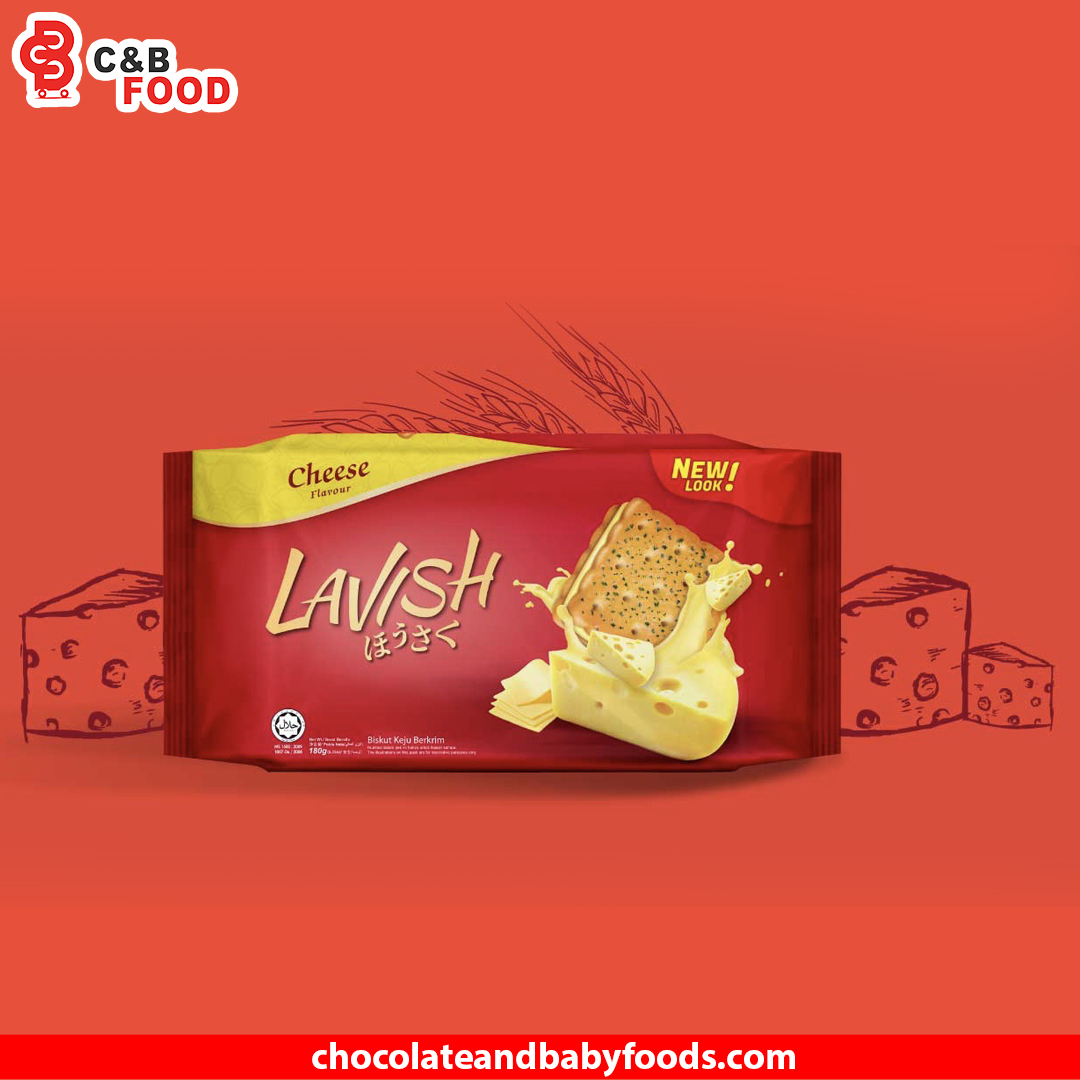 Cheese Sandwich Lavish Biscuits 180G - Cut Price BD