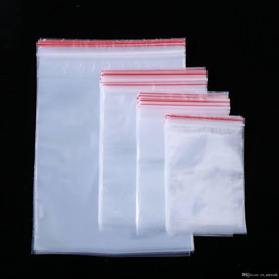 Pack of 4 - 4 Mixed Sizes Zip Lock Plastic Packet - Each size 100 ...