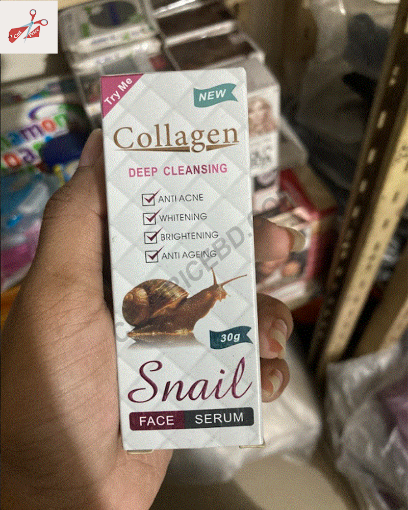 Collagen Deep Cleansing Snail Face Serum (30ml) - Cut Price BD