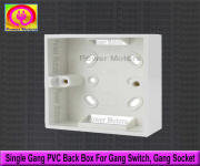 Single Gang PVC Back Box For Gang Switch, Gang Socket - Cut Price BD